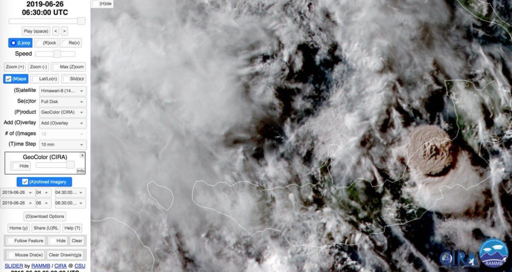 63,000 FT Into the Atmosphere Ulawun Volcano Erupts