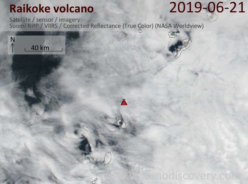 Raikoki Volcano Kurile Islands, Russia: MAJOR Explosive Eruption, Ash to